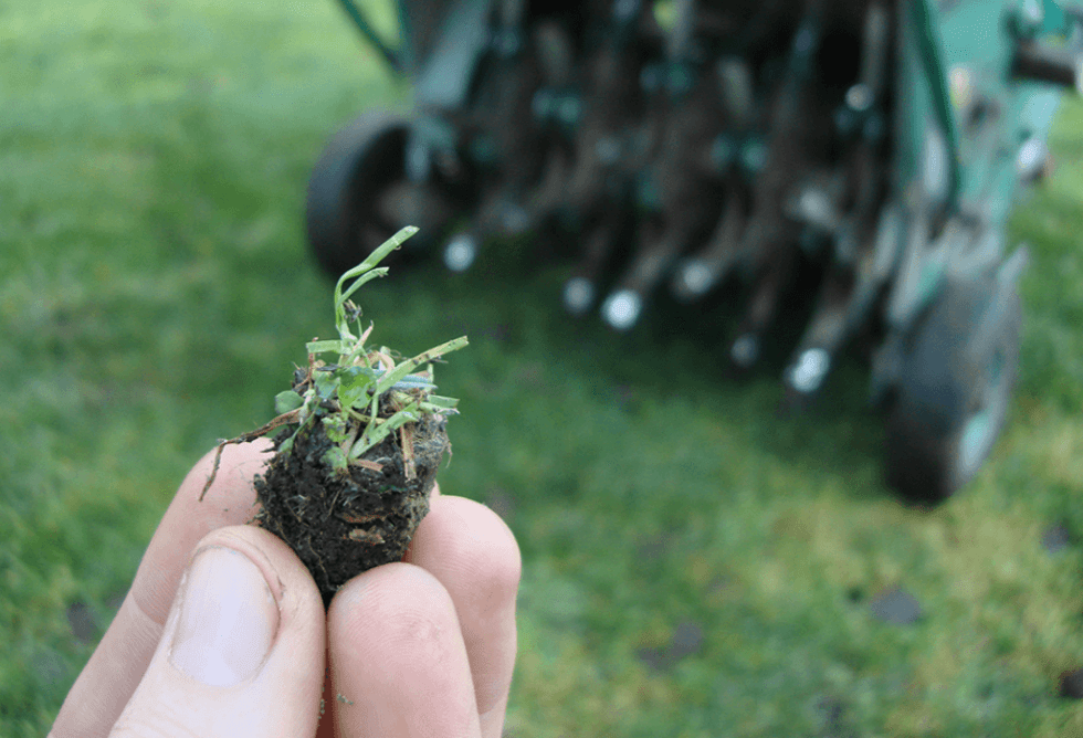 Aeration and Overseeding VS. Slit Seeding - ExperiGreen